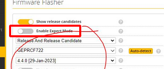 GEP RC GEP-F722-35A AIO lost Gyro and possibly other ports after flashing BF fireware 4.40 and 4 ...