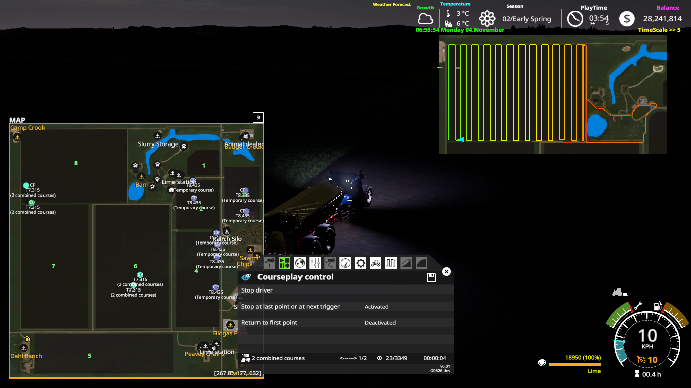 version 00321 : Warning: Tried reverting to input context [COURSEPLAY ...