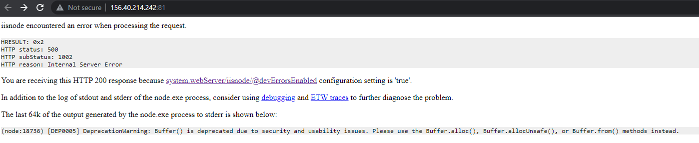 Help, IISNODE problem · directus directus · Discussion #13159 · GitHub