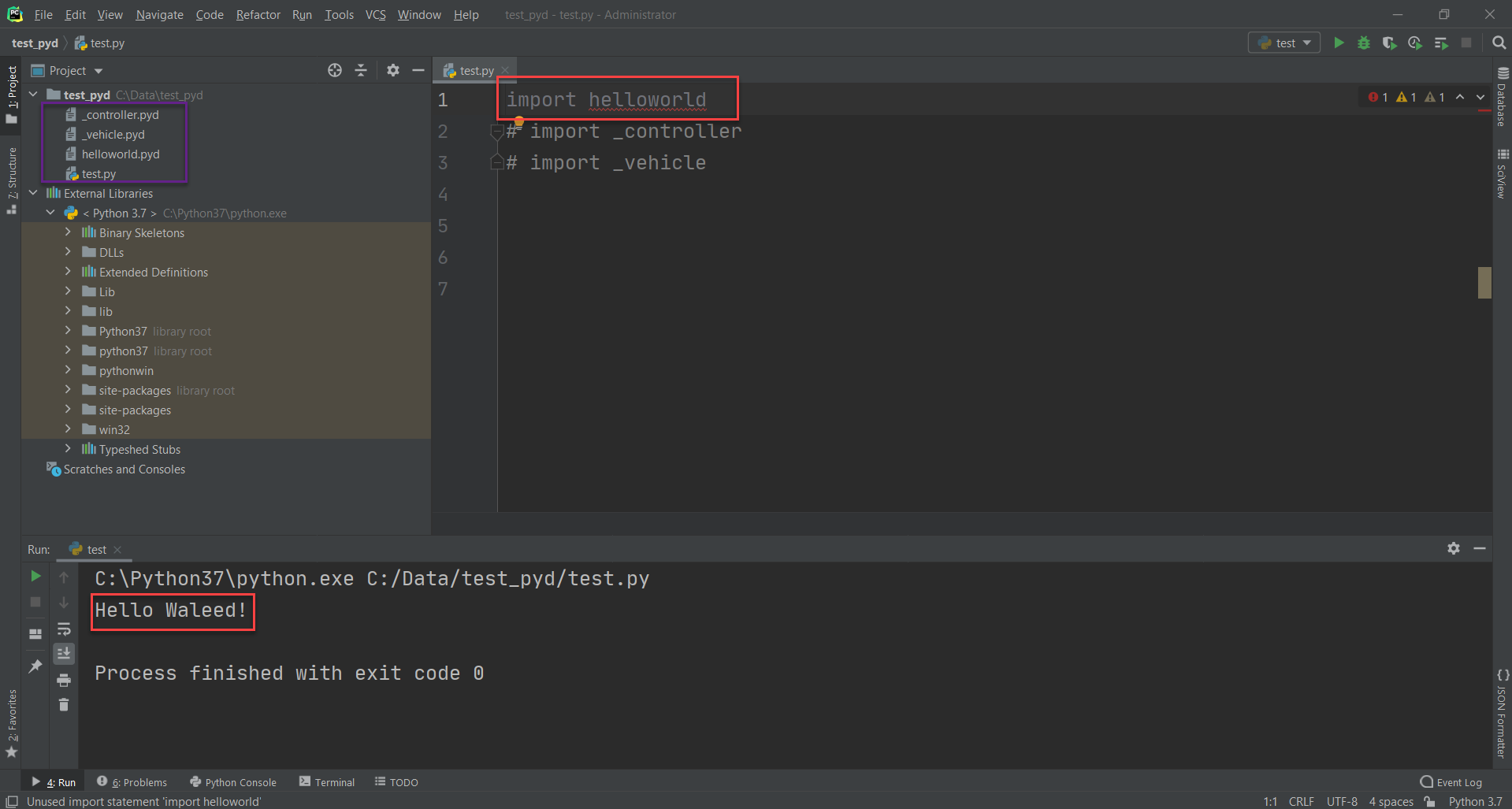 _controller is not found when using PyCharm as in documentation · Issue ...