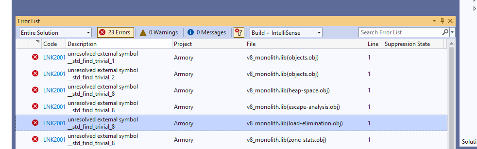 Compile errors with the V8 library after running a build · Issue #1597 · armory3d/armortools ...