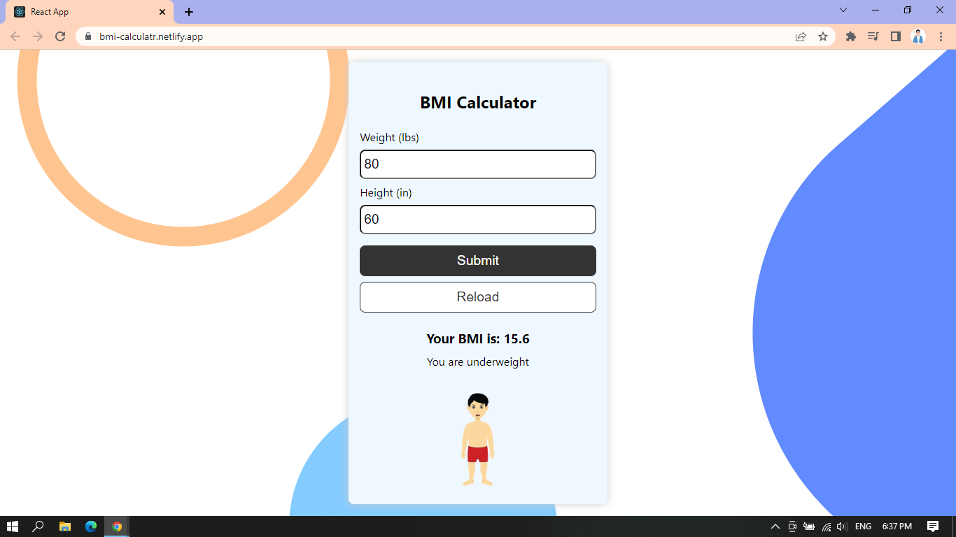GitHub - nazir-hussain/BMI-Calculator