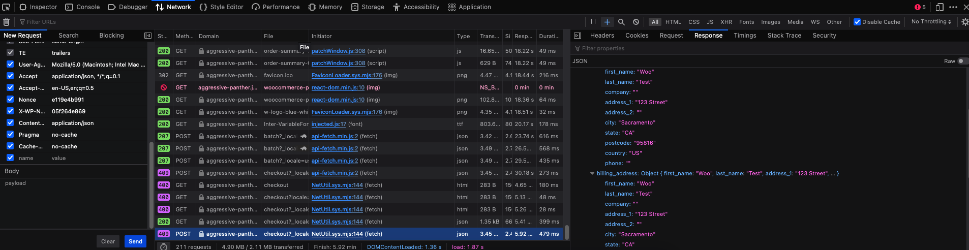 Checkout Block occasionally incompatible with Shipping & Tax ("ZIP Code does not match the ...