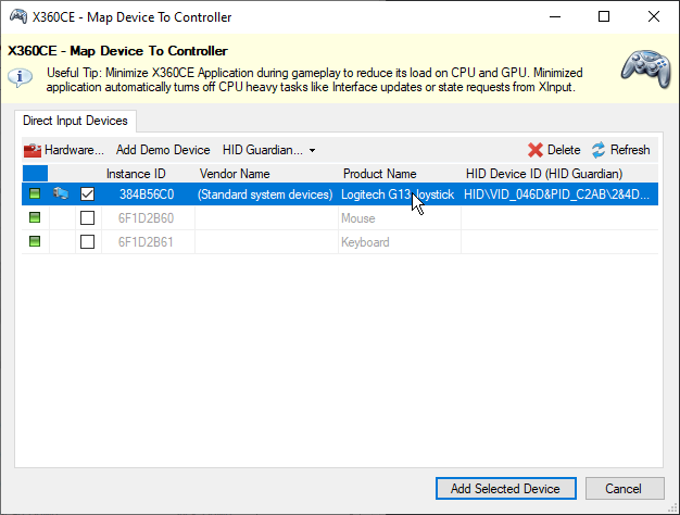Unable to add Logitech G13 · Issue #1211 · x360ce/x360ce · GitHub