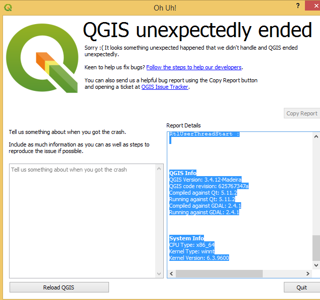 Crash Qgis When Generate Tiles With Raster Tools Generate Xyz Tiles