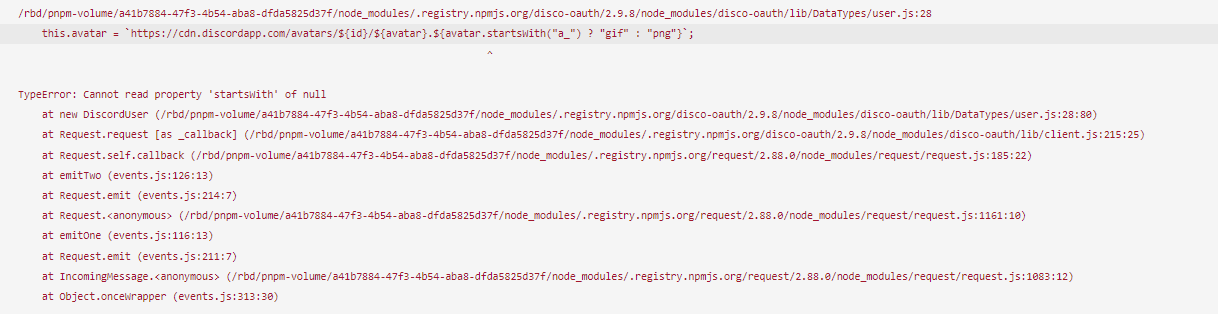 can't login if user doesn't have an uploaded image · Issue #6 · disco-oauth/disco-oauth · GitHub