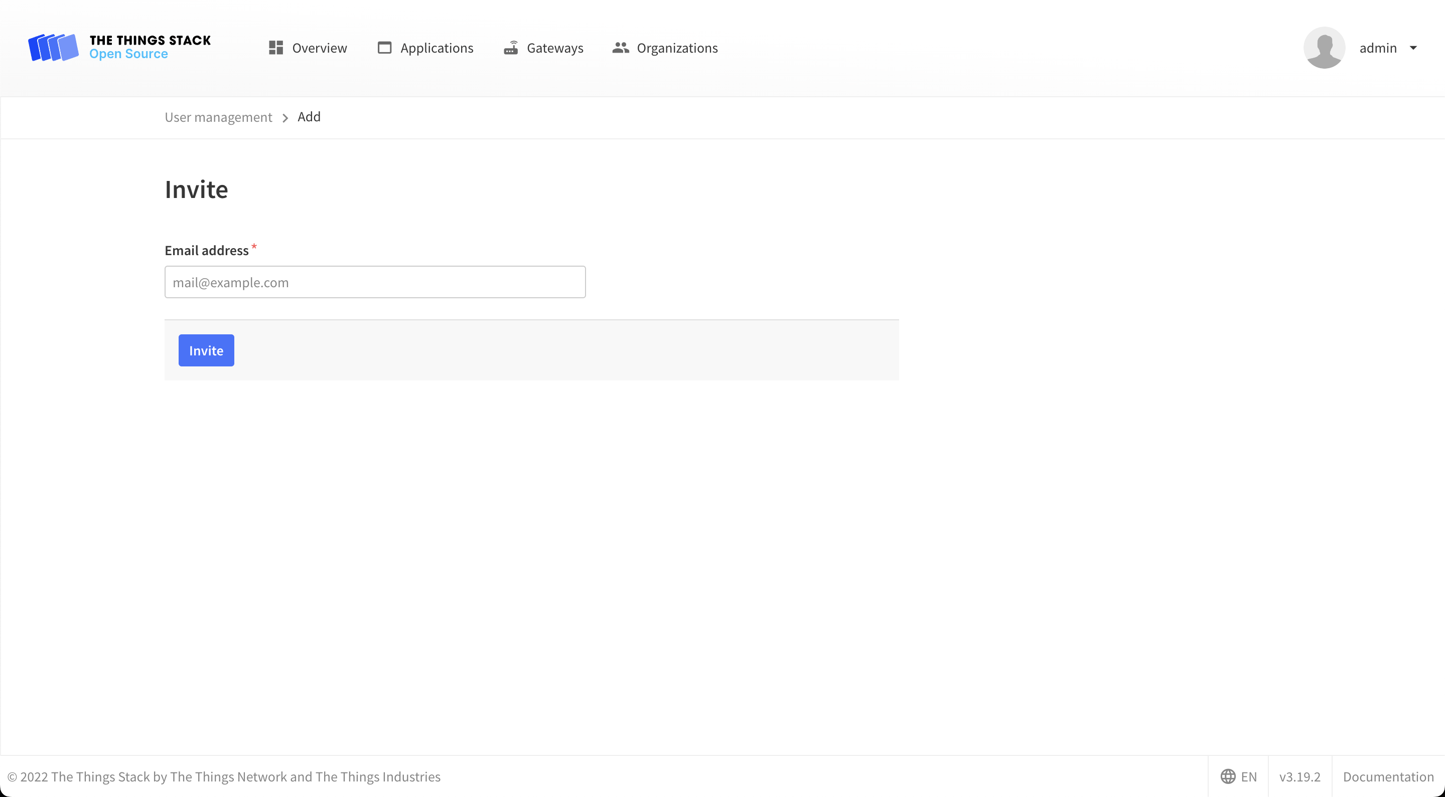 User invitations by ryaplots · Pull Request #5518 · TheThingsNetwork/lorawan-stack · GitHub