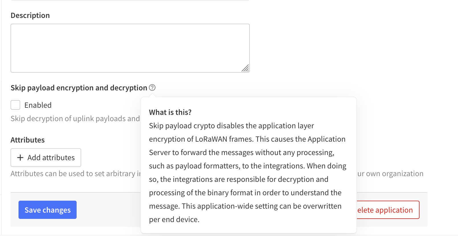 Add A Tooltip To The Skip Payload Encryption And Decryption Option In Application General