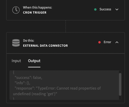 Automations External Data Connector action not working · Issue #6611 · Budibase/budibase · GitHub