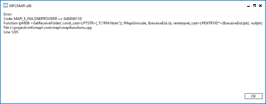 MFCMAPI doesn't open delegated ExO message stores · Issue #327 · microsoft/mfcmapi · GitHub