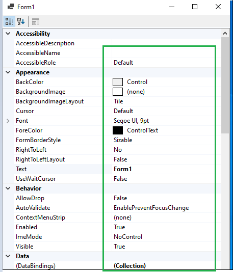 Default values are not shown after setting SelectedObject property for PropertyGird control ...