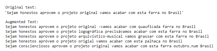 GitHub - luisards/data-augmentation: Mini-project for the course "NLP without a Readymade ...