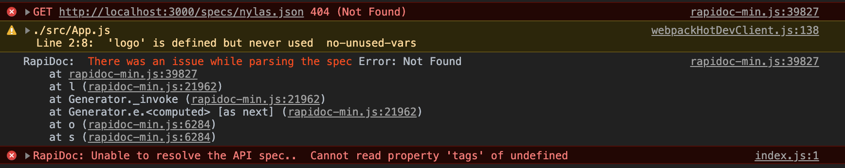 Unable to load local spec file · Issue #284 · rapi-doc/RapiDoc · GitHub