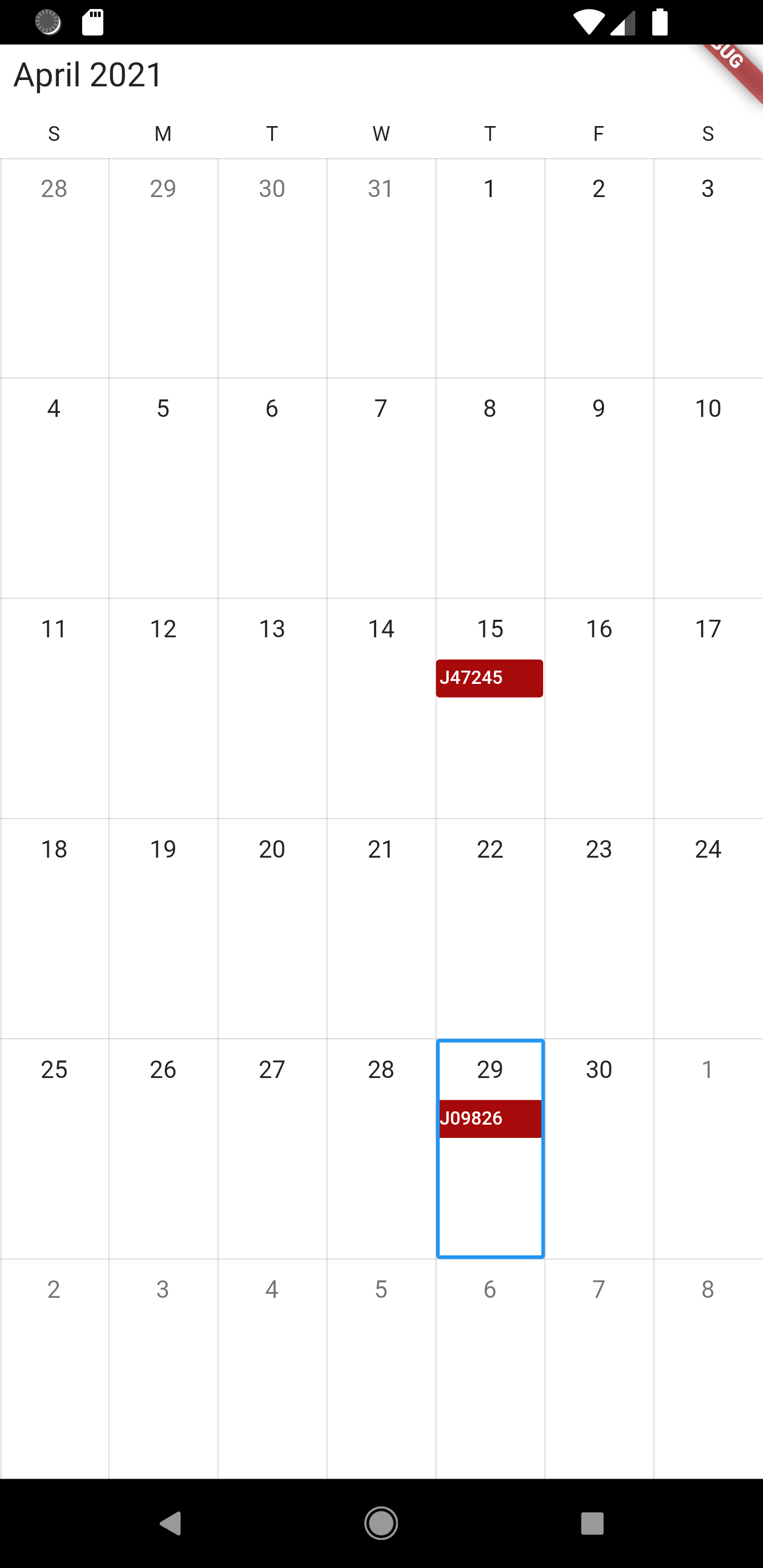 Ontap Of Sfcalendar Doesnt Return Any Click Event When Clicked Over Calendarviewschedule