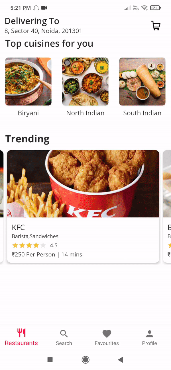 GitHub - MxYalet/Food-App: Food delivery Application in java