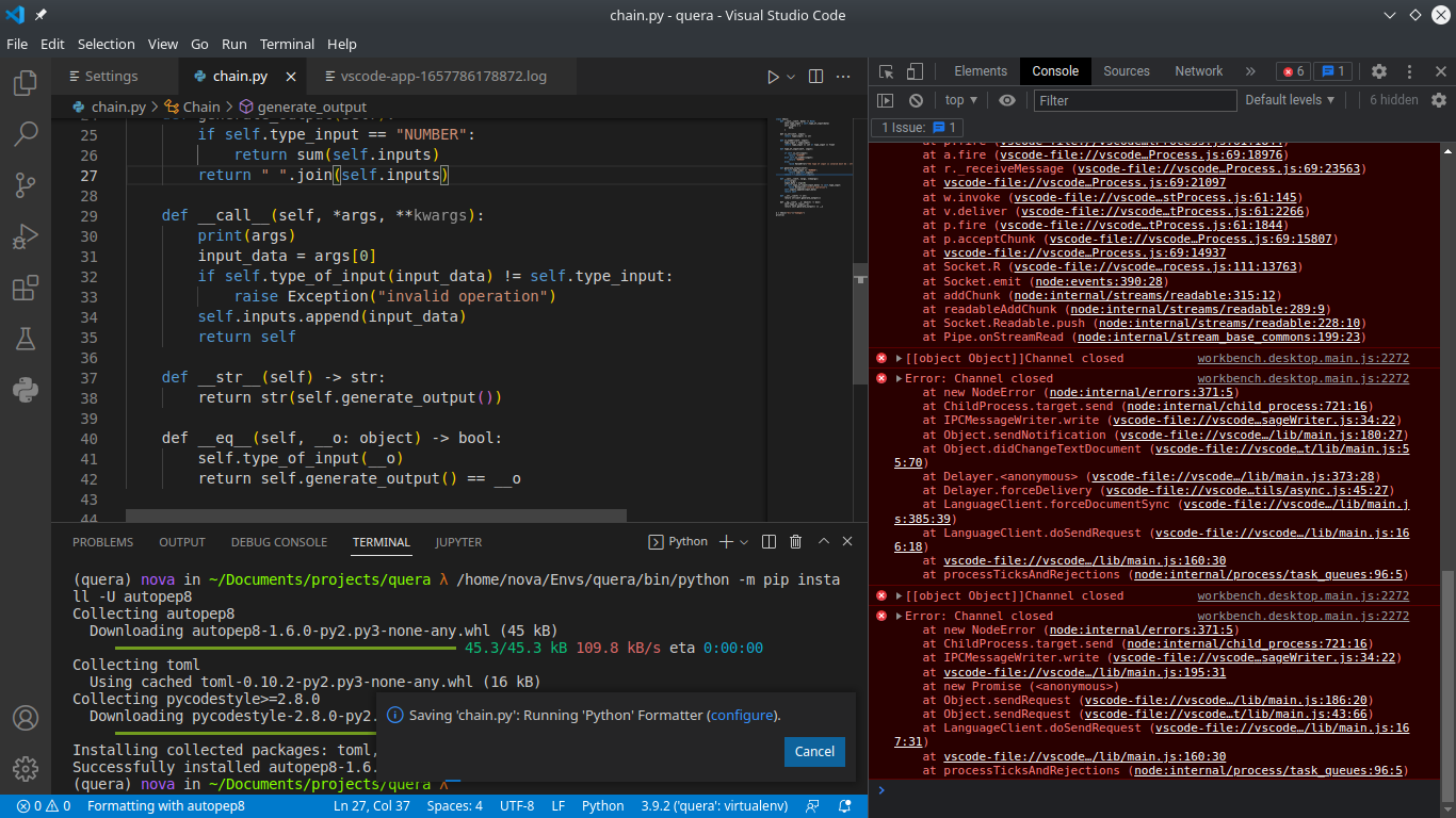 issue with formatter · Issue #155154 · microsoft/vscode · GitHub