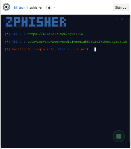 Link issue · Issue #163 · htr-tech/zphisher · GitHub
