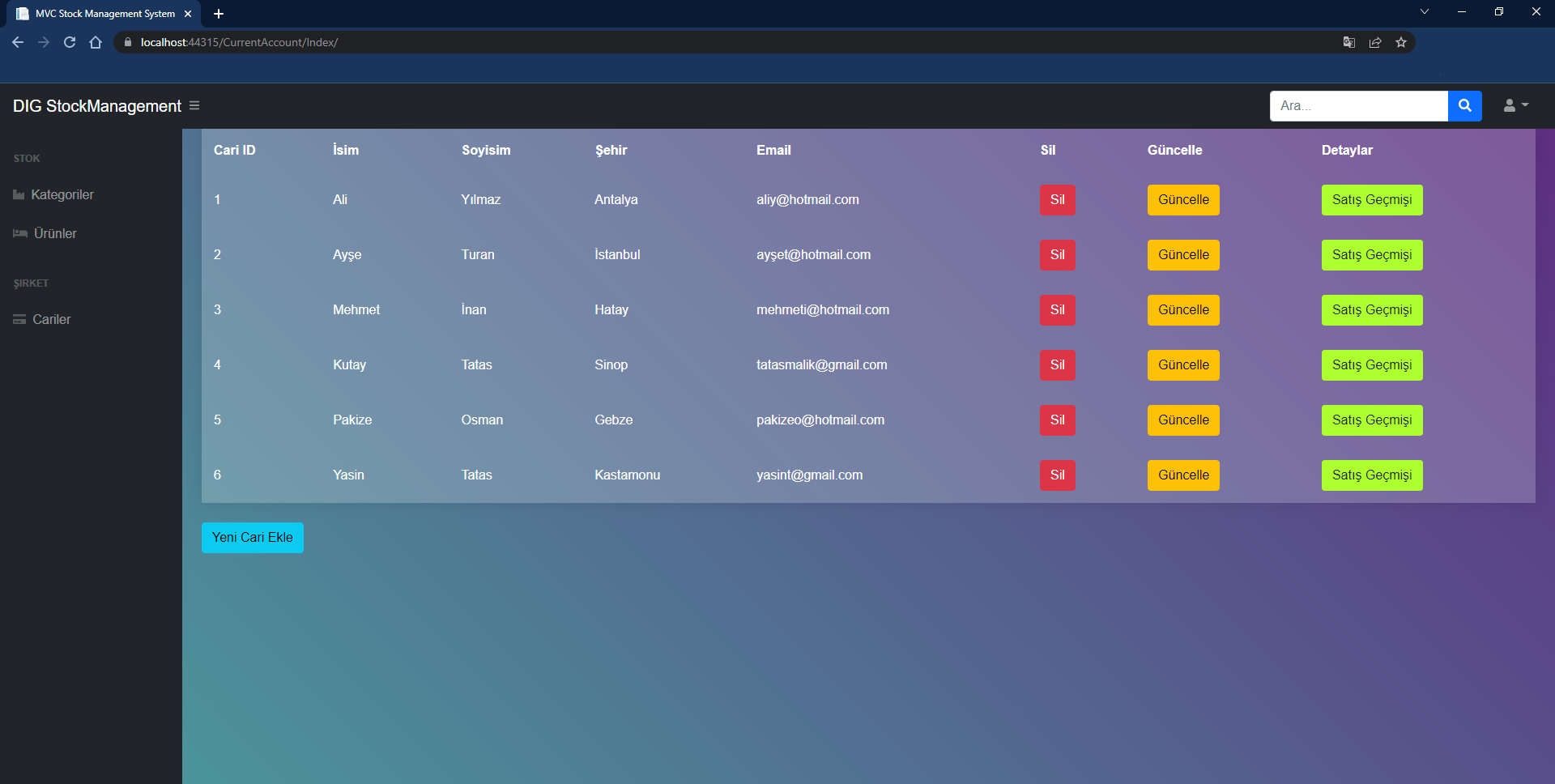 GitHub - kutaymalik/MVCStok: Trade automation project built with asp.net MVC