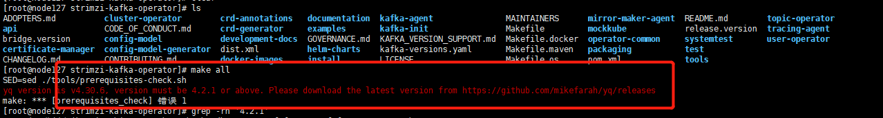 when using yq(v4.30), got make failed · Issue #7824 · strimzi/strimzi-kafka-operator · GitHub