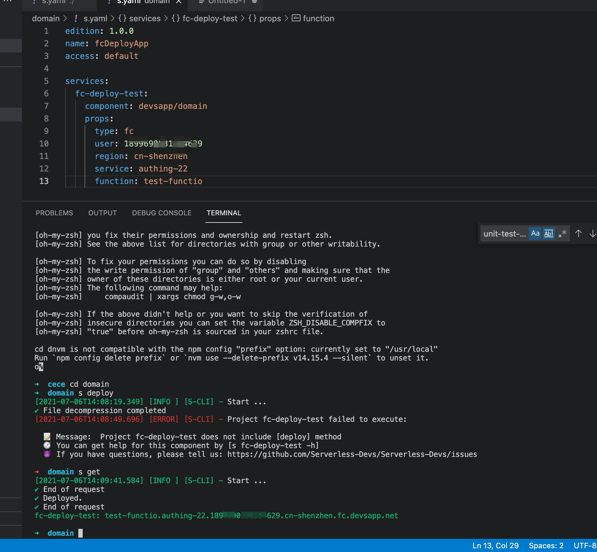 无法部署域名 · Issue #56 · devsapp/fc · GitHub