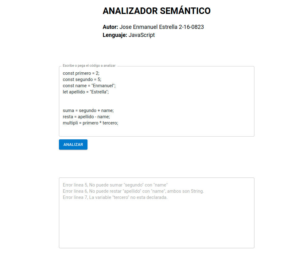 GitHub - EnmanuelEstrella22/Analizador-Semantico