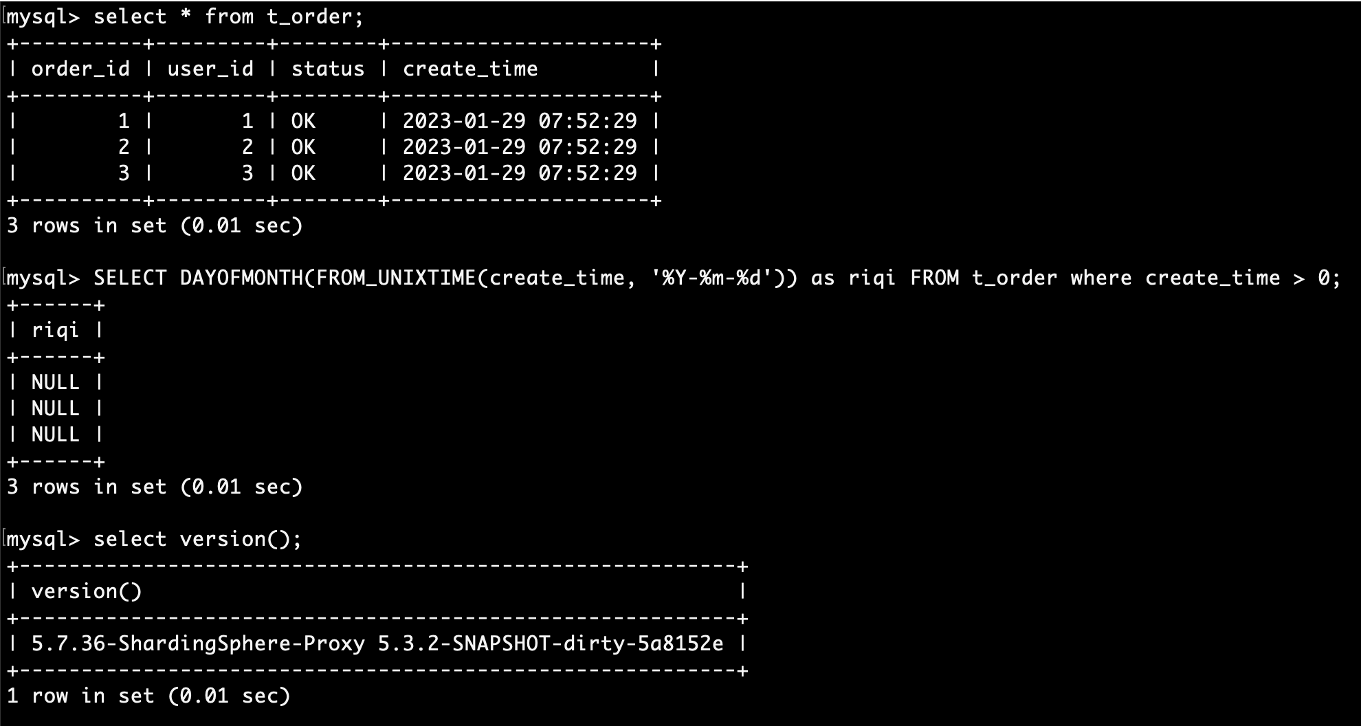 MySQL function from_unixtime not supported · Issue #15666 · apache/shardingsphere · GitHub