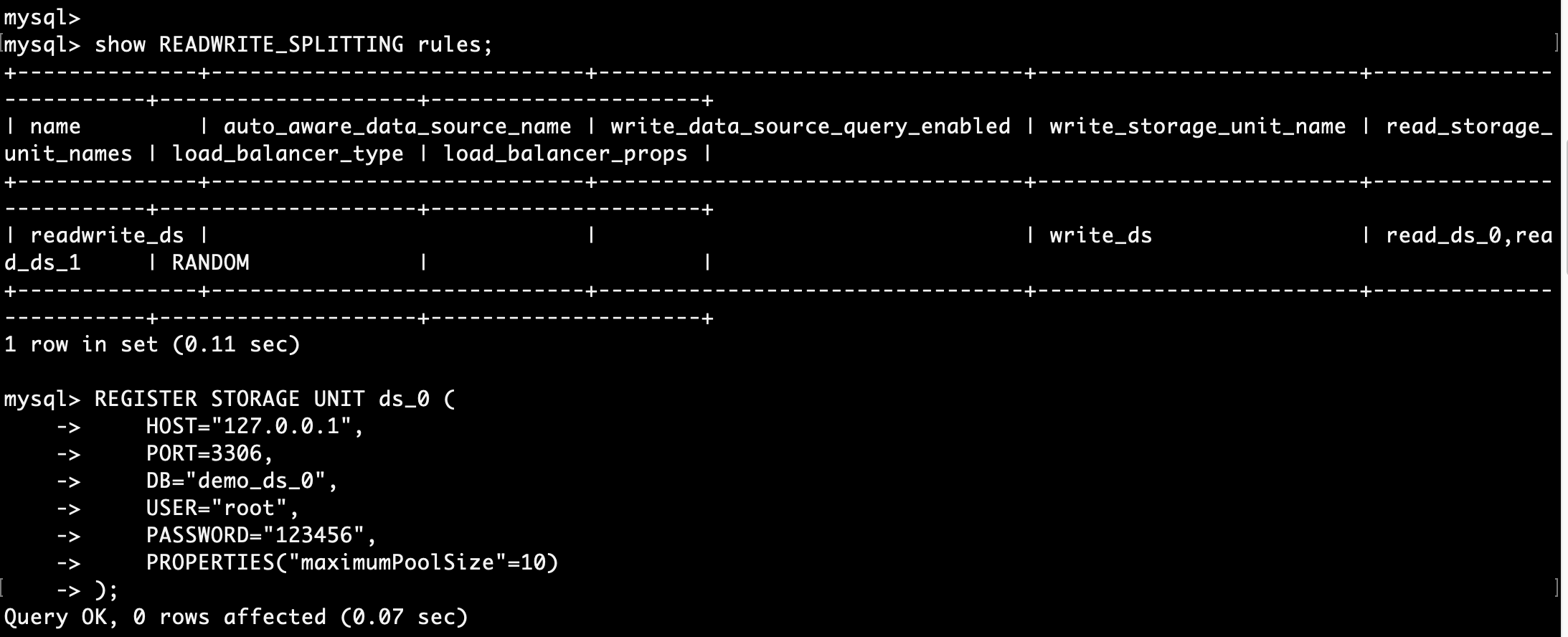Can't add resouce in read write splitting rule by DistSQL · Issue #20452 · apache/shardingsphere ...