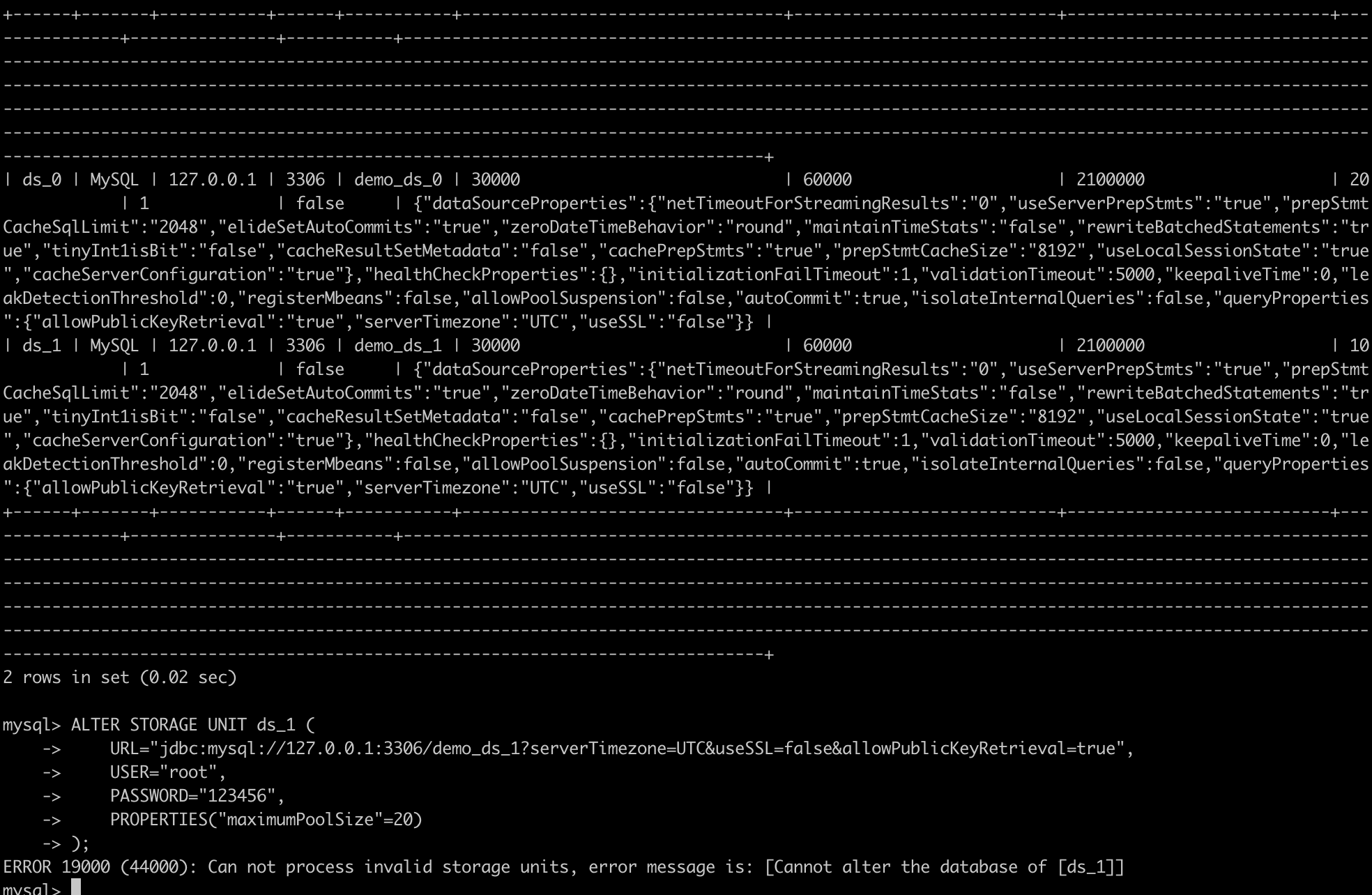 Alter Storage Unit Failed When Units On The Same Mysql Instance · Issue 28726 · Apache