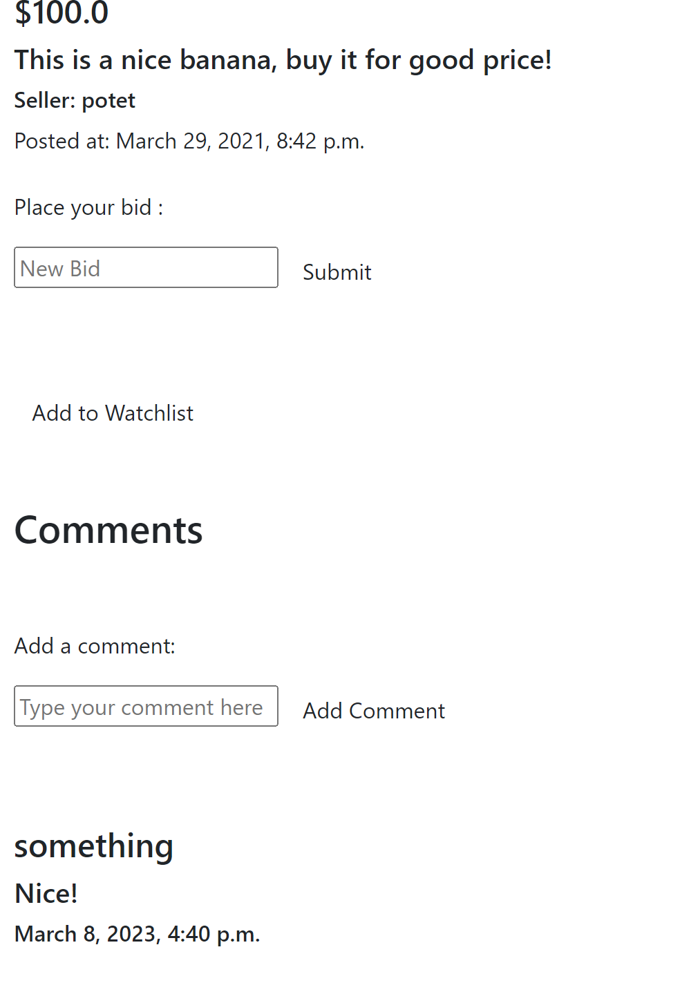 GitHub - Jonasity/Commerce: My solution of the CS50 commerce project