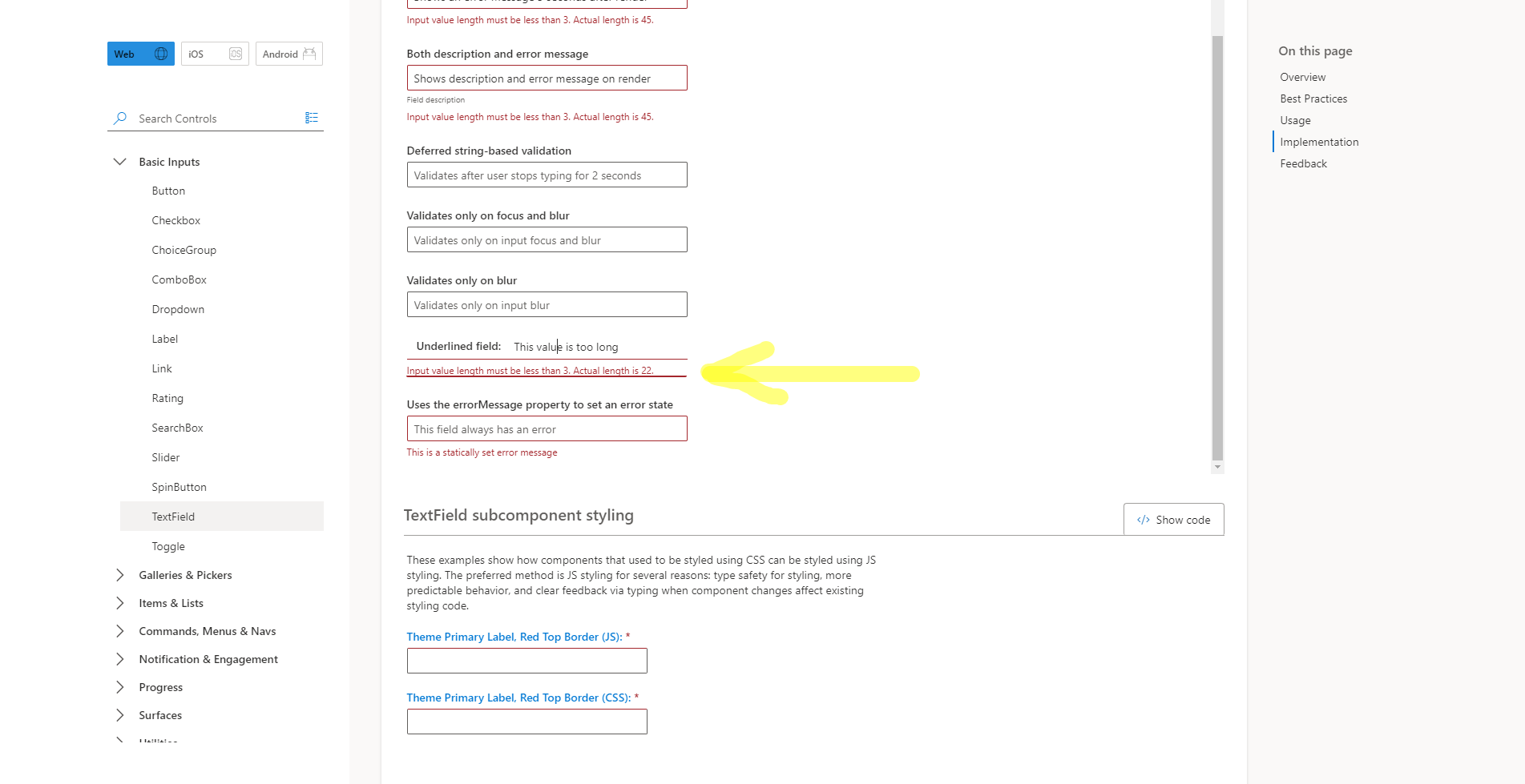 TextField: focused bottom border is misplaced when errorMessage is set · Issue #11714 ...