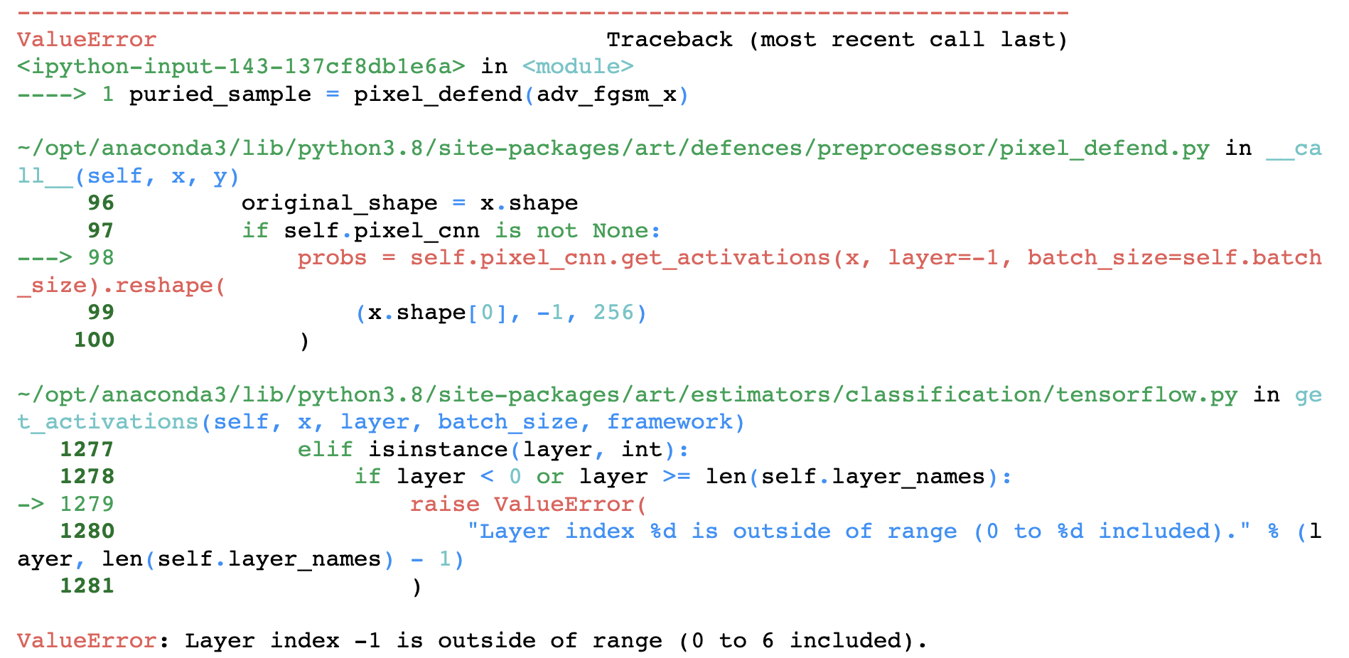 Trouble to use Pixel Defense in tensorflower · Issue #1053 · Trusted-AI/adversarial-robustness ...