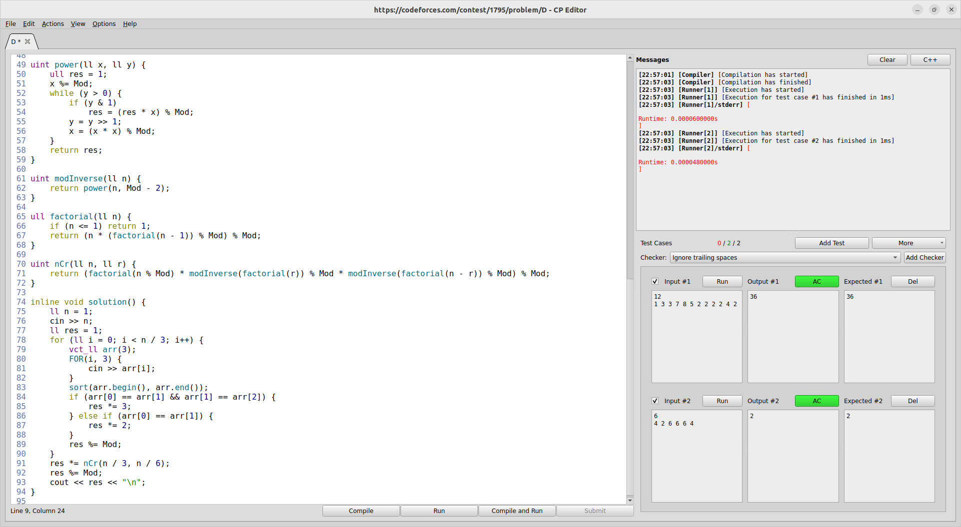 CP-Editor doesn't show me COMPILATION ERROR · Issue #1150 · cpeditor/cpeditor · GitHub