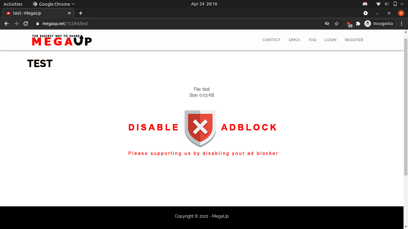 uBlock detected at https://megaup.net/ · Issue #8961 · uBlockOrigin/uAssets · GitHub