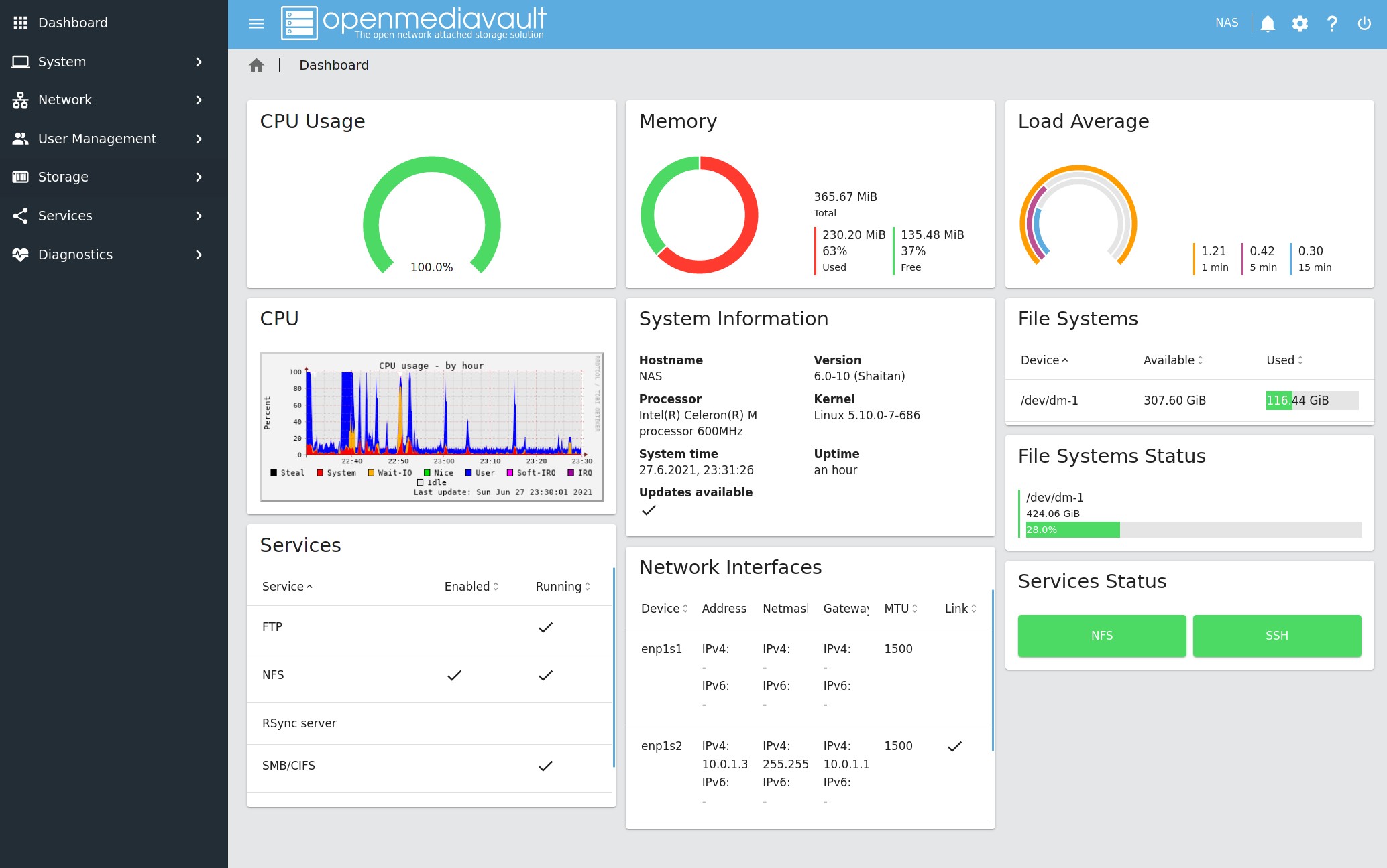 Dashbord Ordering objects (6.x) · Issue #1055 · openmediavault/openmediavault · GitHub