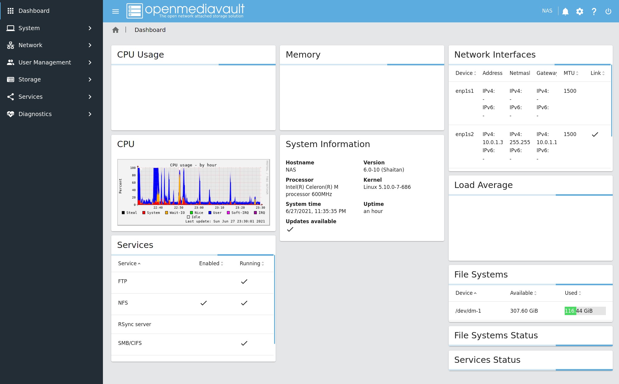 Dashbord Ordering objects (6.x) · Issue #1055 · openmediavault/openmediavault · GitHub