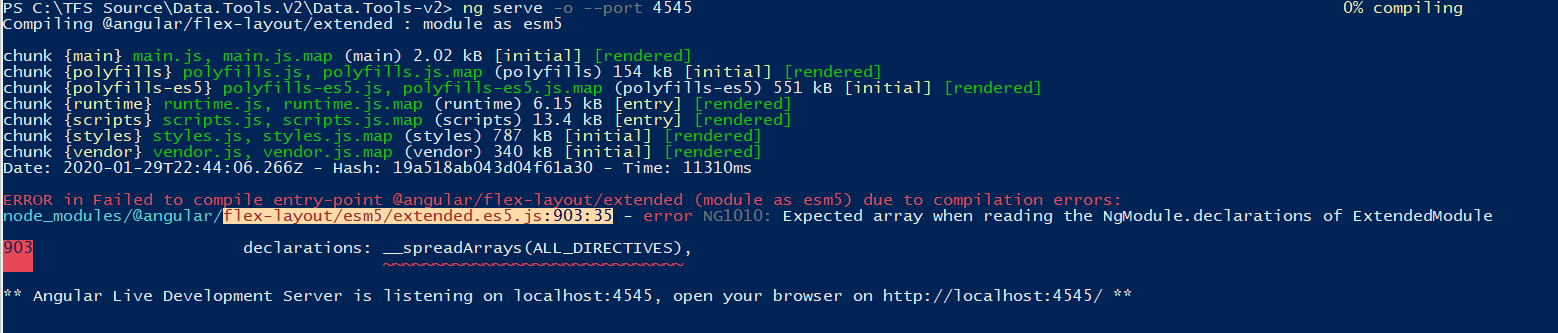 ngcc fails when upgraded angular to 9.0.0-rc.11 · Issue #1183 · angular/flex-layout · GitHub