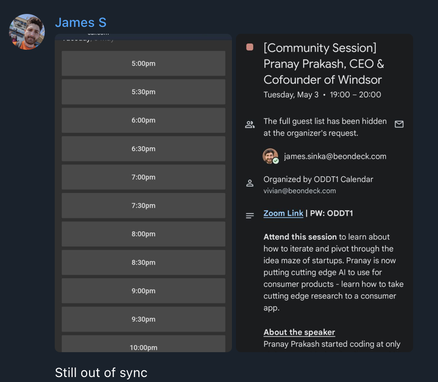James sinka bug - cal.com/james · Issue #2615 · calcom/cal.com · GitHub