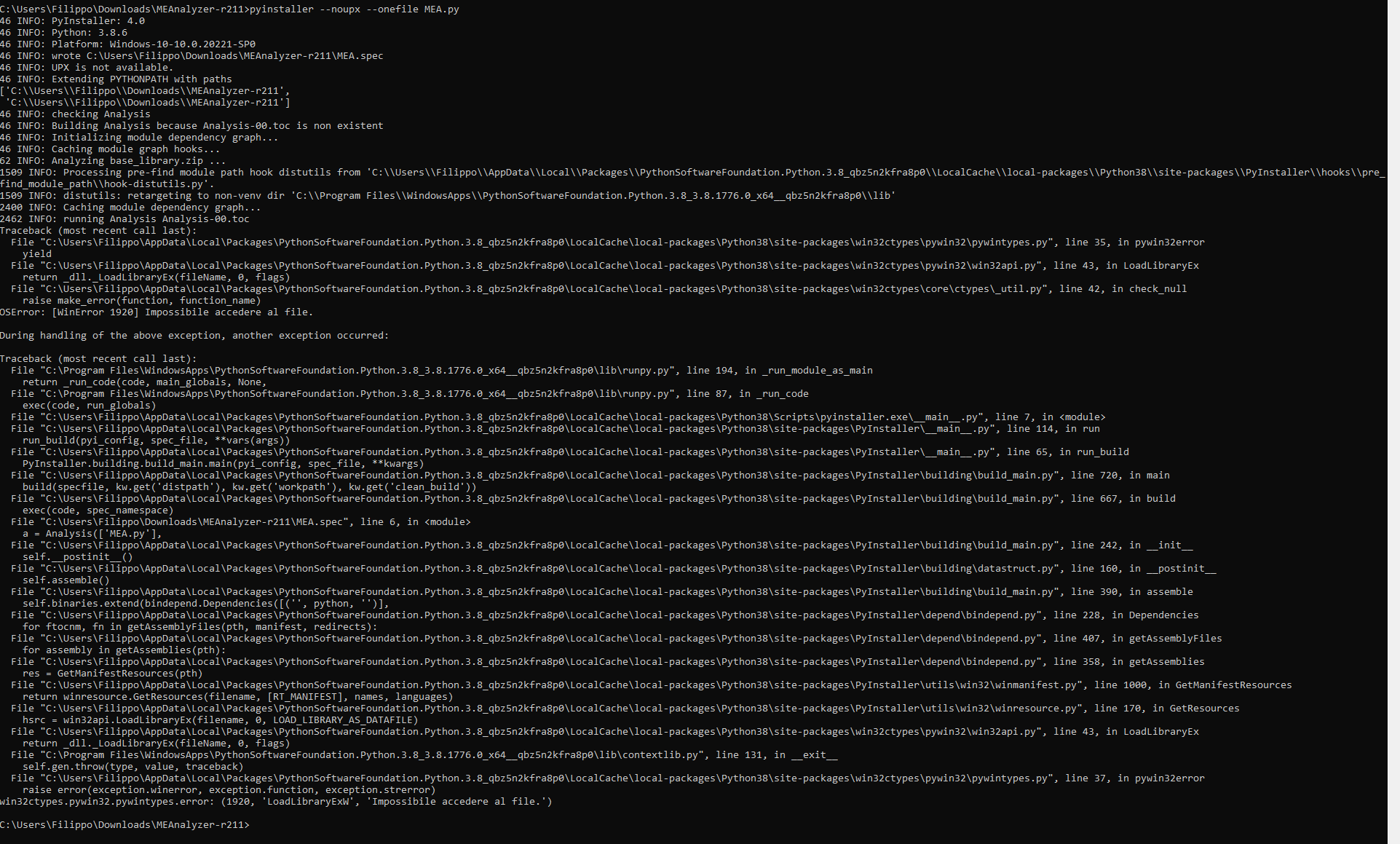 take yellow error and cannot use for analise firmware mei · Issue #24 · platomav/MEAnalyzer · GitHub