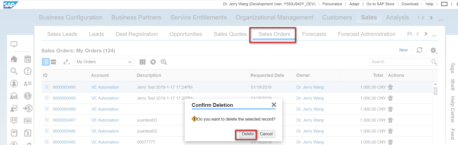 How does SAP system CO88 reverse the order settlement of the previous ...
