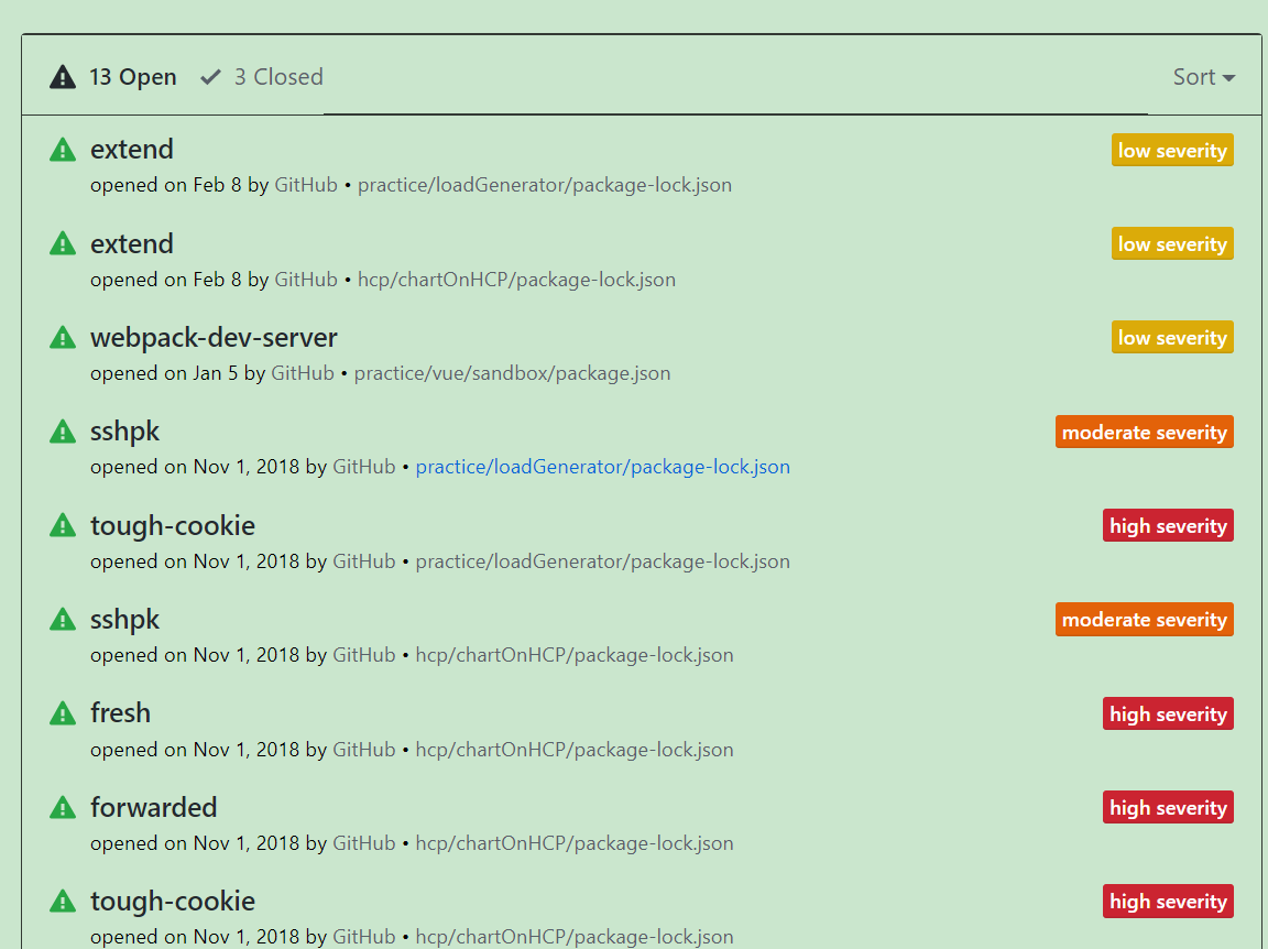 github仓库上的漏洞修复-icode9专业技术文章分享