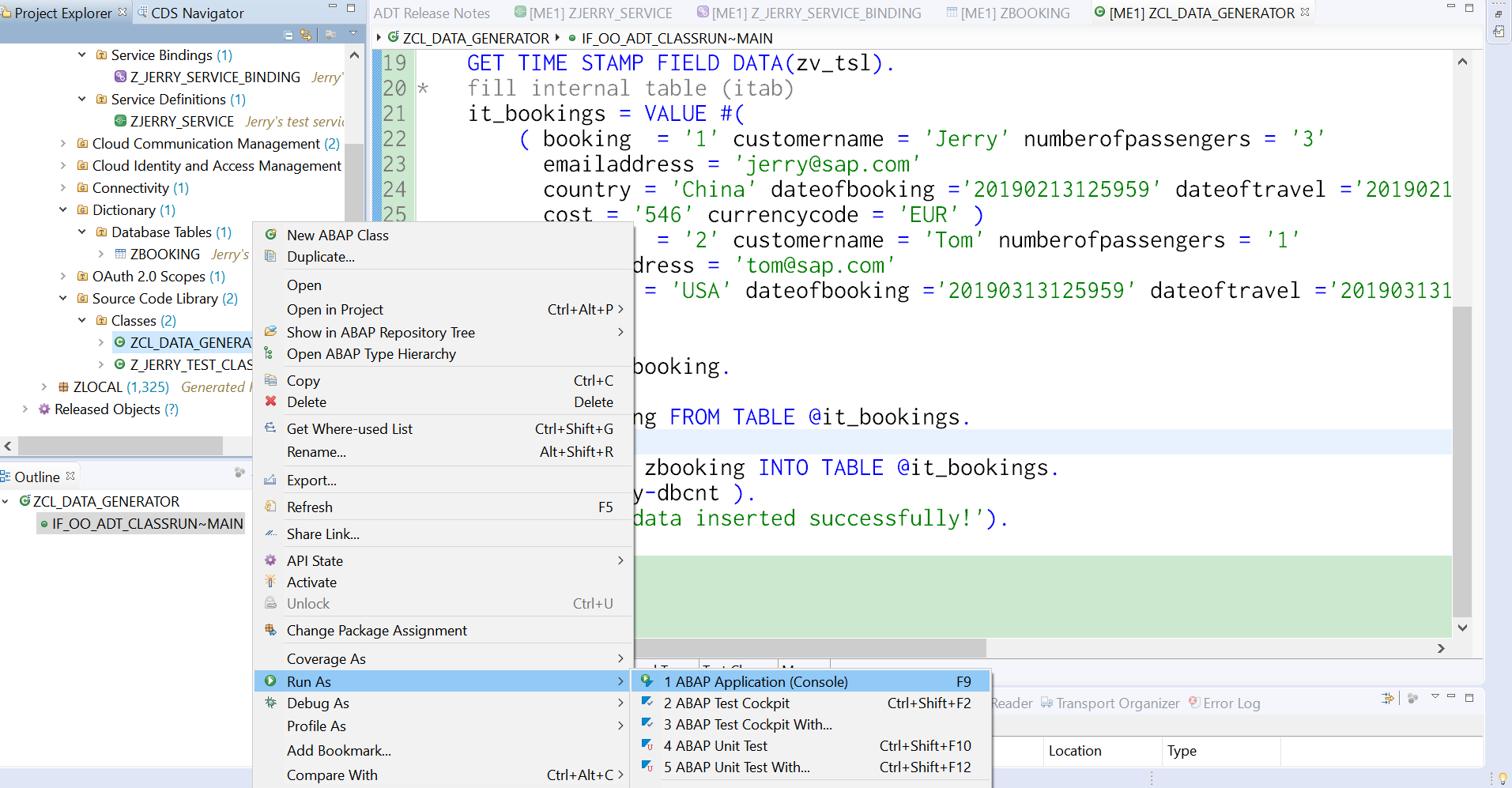  SAP ABAP Z 