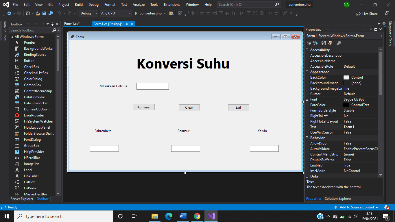 GitHub - nandadwinurkholifah/Converter-Suhu-dan-Bilangan: Program ...