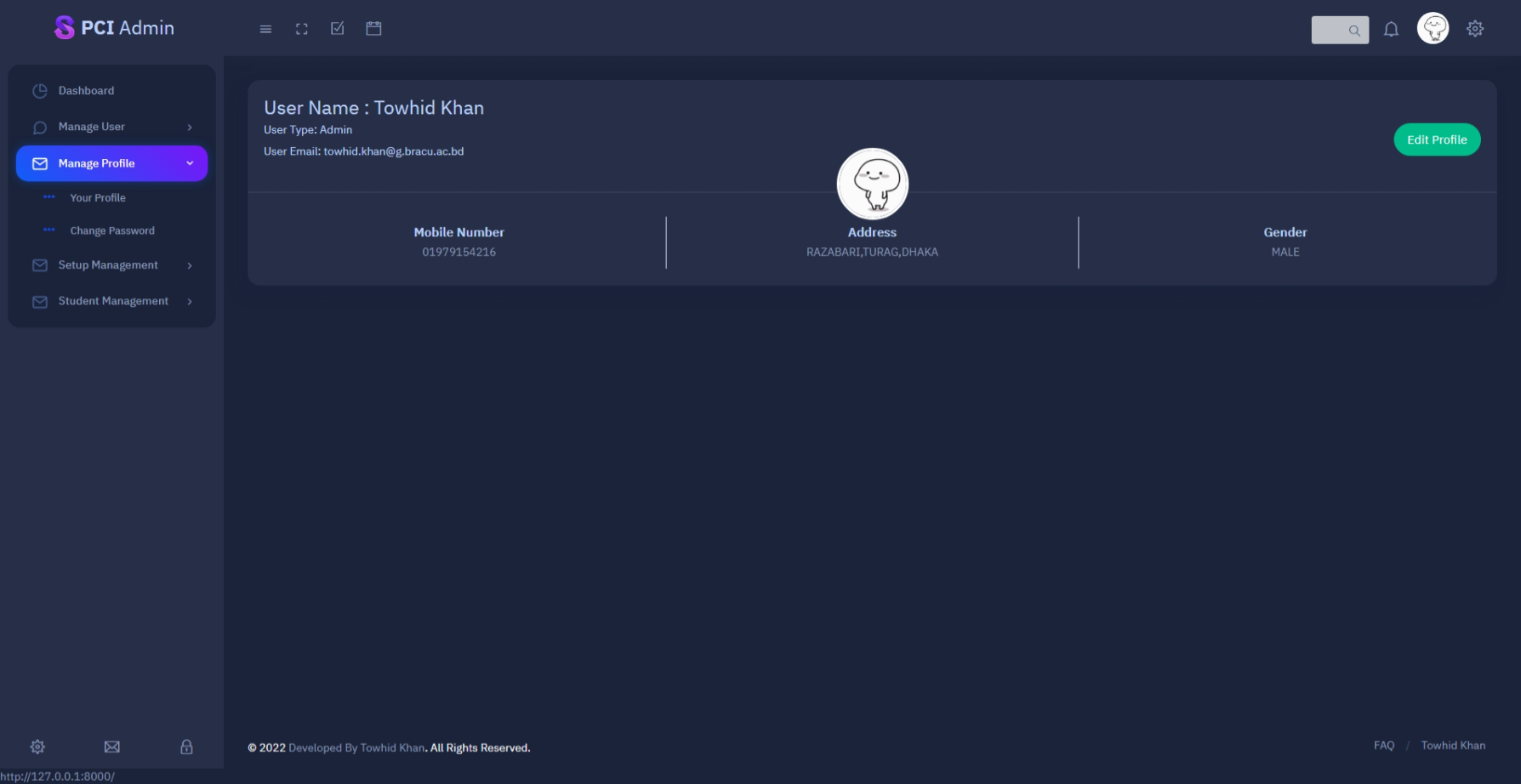 GitHub - TowhidKhan01/student_management_system: CSE470 Project