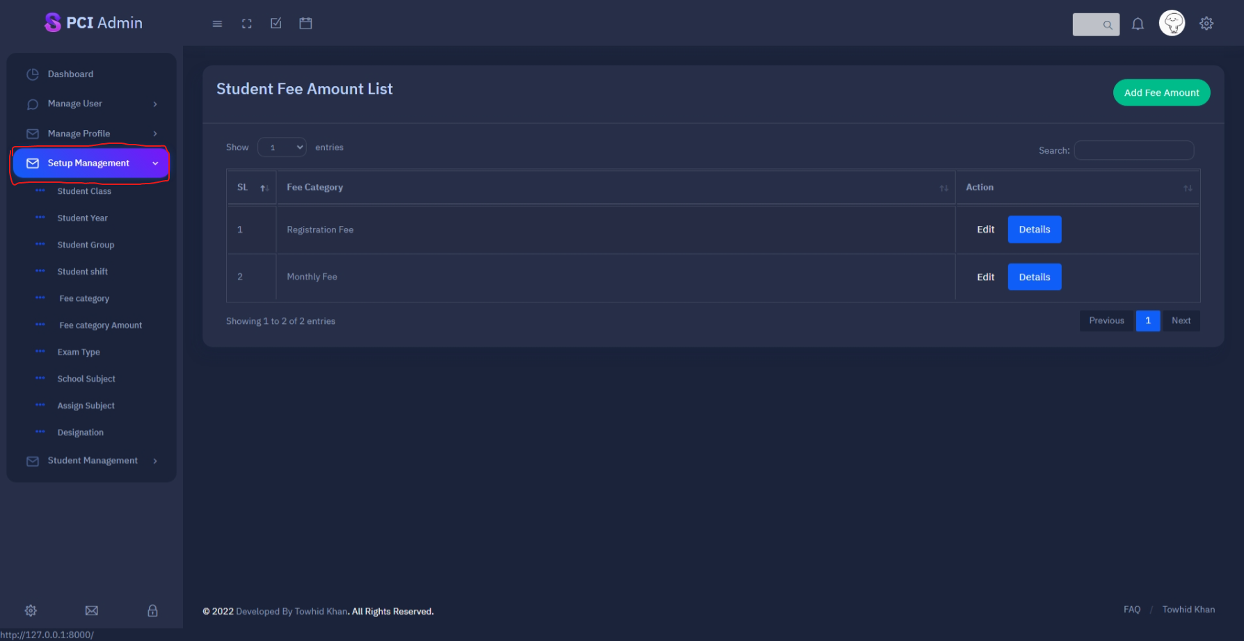 GitHub - TowhidKhan01/student_management_system: CSE470 Project