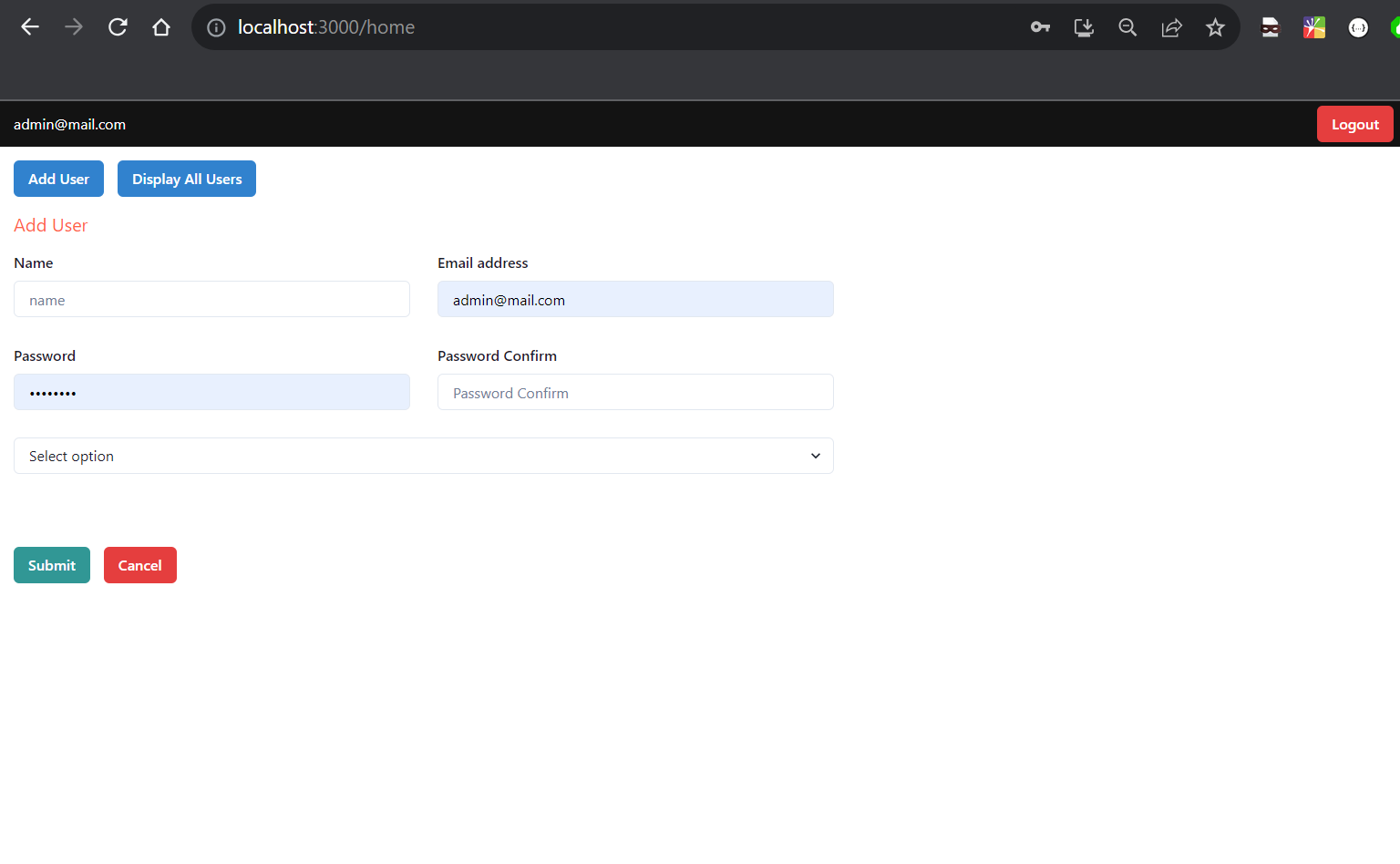 GitHub - a2rp/user-management-dashboard: React.js, Node.js, Chakra UI