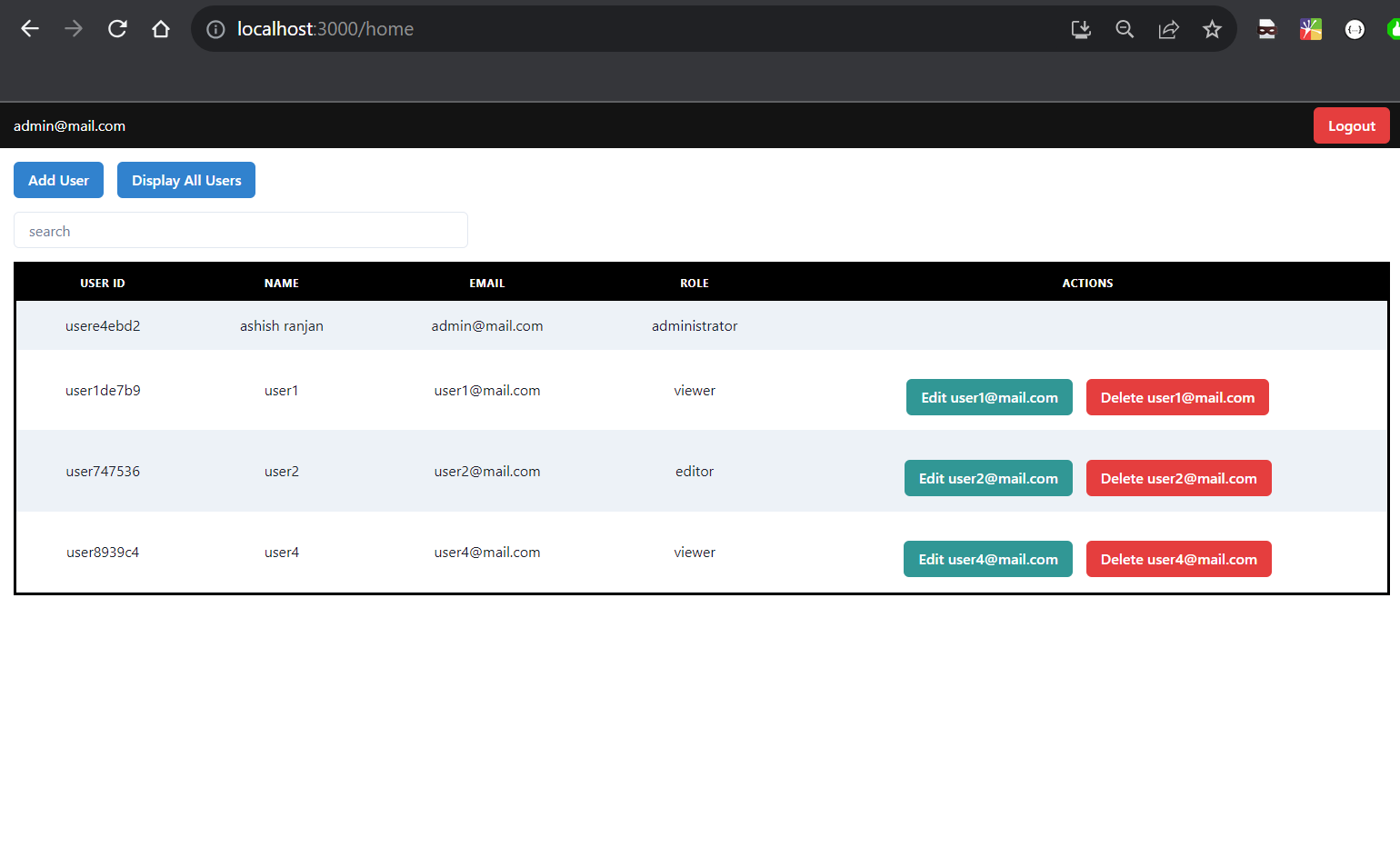 GitHub - a2rp/user-management-dashboard: React.js, Node.js, Chakra UI
