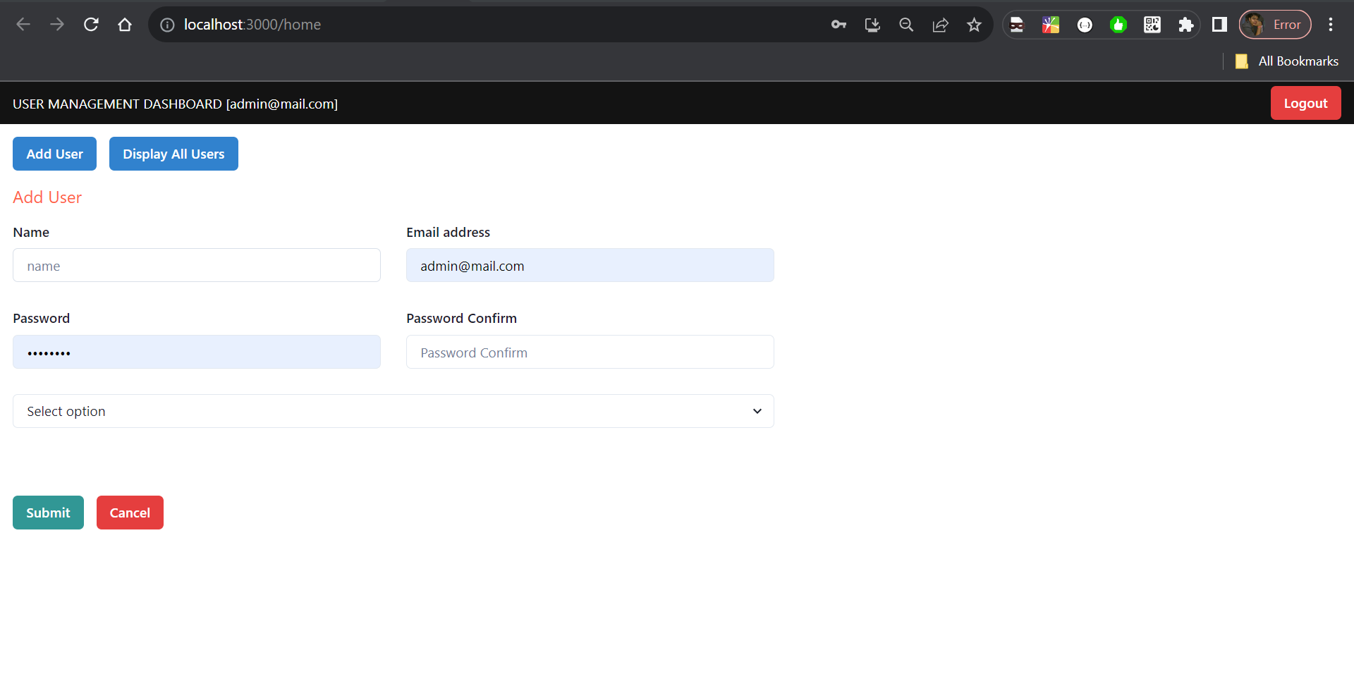 GitHub - a2rp/user-management-dashboard-pagination-sorting-searching: React.js, Node.js, Chakra UI