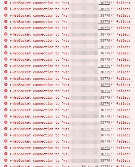 reload.js:96 WebSocket connection to 'ws://my_server_ip:38779/' failed,reported in browser ...