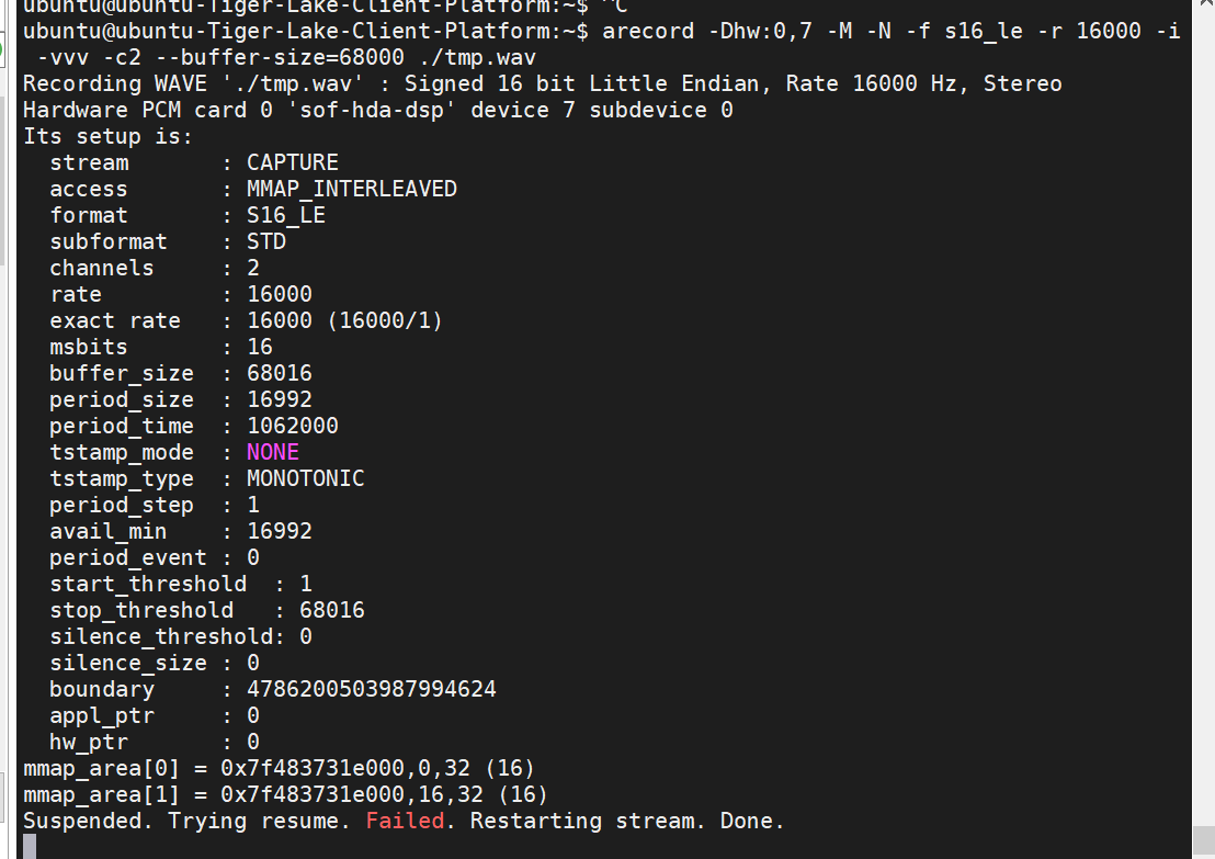 [BUG][TGL] WOV can not be triggered after suspend/resume · Issue #3115 · thesofproject/sof · GitHub