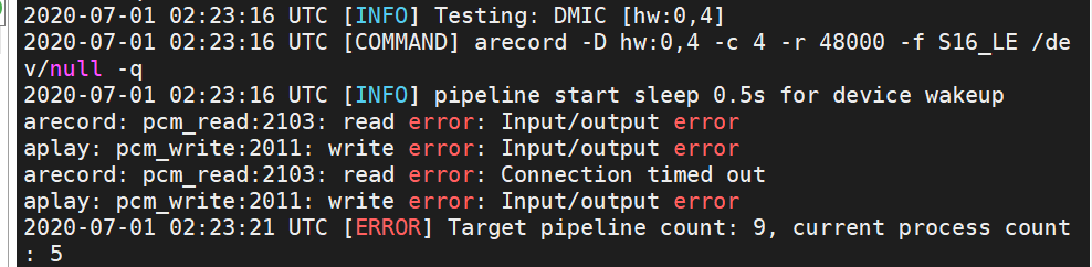 [BUG][APL] "Input/output error" occurred when do multiple-pipeline ...